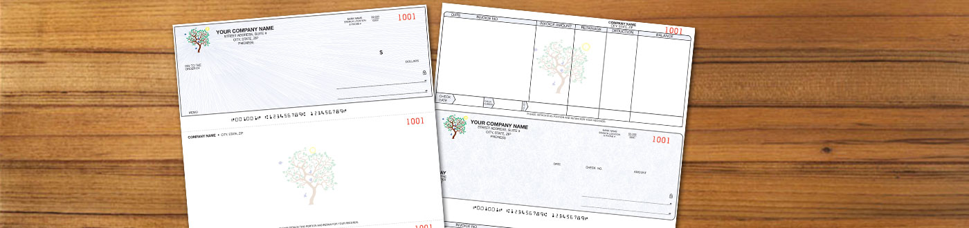 EZ Custom Color Business Laser Checks